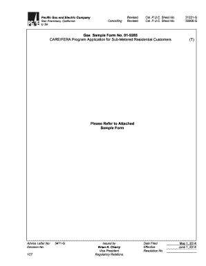 Fillable Online Gas Sample Form No. 01-9285 Please Refer to Attached ...