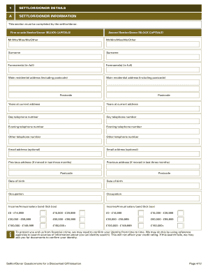 Fillable Online Discounted Gift Scheme Settlor/Donor ... - Legal ...