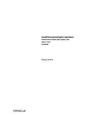 Fillable Online Oracle Business Intelligence Applications Fax Email ...