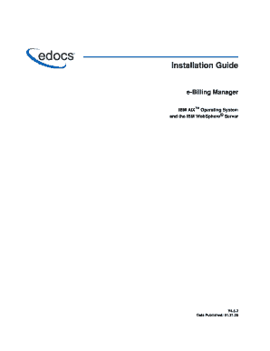 Fillable Online EBM Installation Guide WebSphere/AIX 4.5 Fax Email ...