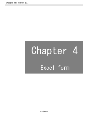 Fillable Online Chapter4 : Excel form Fax Email Print - pdfFiller