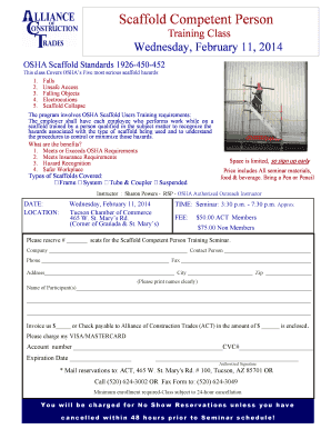 Fillable Online Scaffold Competent Person Fax Email Print - pdfFiller