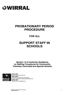 Fillable Online Section 14 ProbationaryProceduresdoc Fax Email Print ...