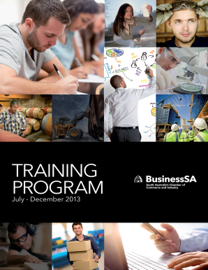 Fillable Online Training Program - Business SA Fax Email Print - pdfFiller