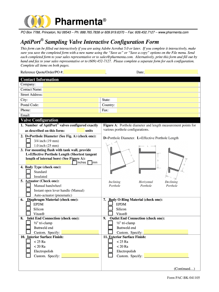 Fillable Online Aptiport Config Form PAC-BK-041105doc Fax Email Print ...