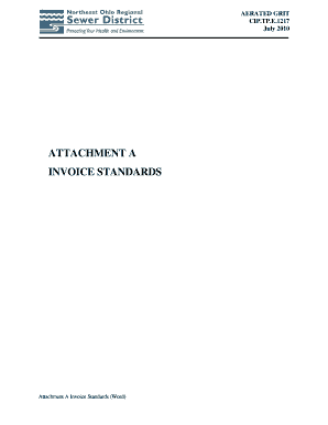 Fillable Online Attachment A Invoice Standards Word Fax Email Print ...