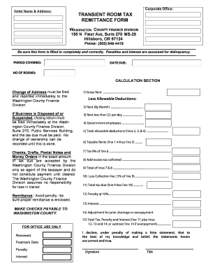 Fillable Online co washington or Transient-Room-Tax-Remit-Form ...