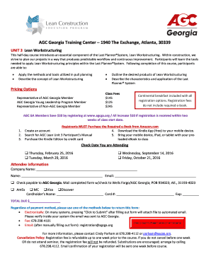 Fillable Online agcga UNIT 3 Workstructuring Fax Email Print - pdfFiller