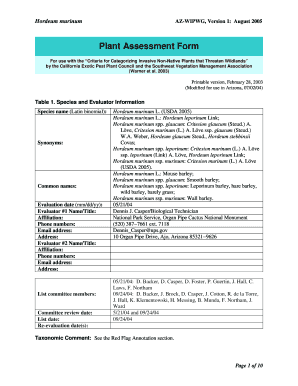 Fillable Online sbsc wr usgs Plant Assessment Form - USGS - sbsc wr ...