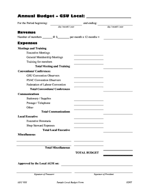 Fillable Online Sample Local Budget Form edoc Fax Email Print - pdfFiller