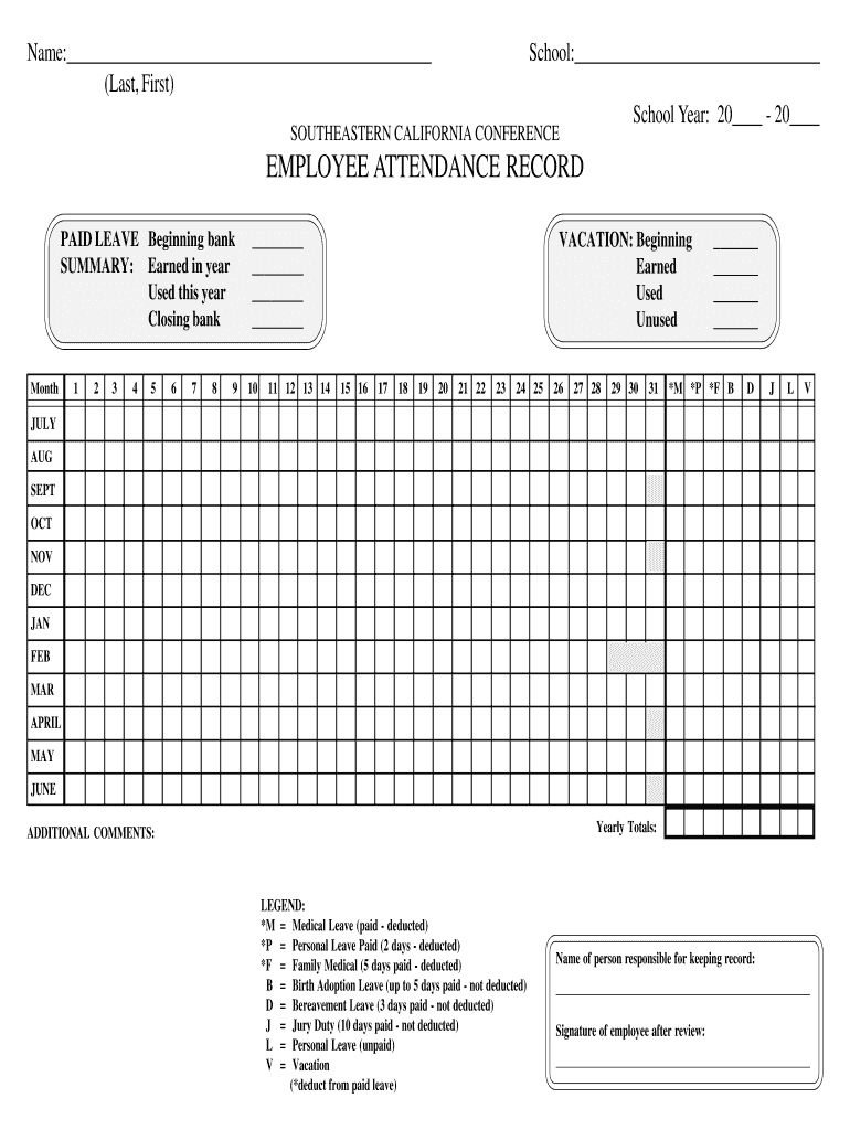 Fillable Online secceducation SOUTHEASTERN CALIFORNIA CONFERENCE ...