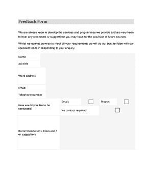 Fillable Online elht nhs Feedback Form - elhtnhsuk Fax Email Print ...