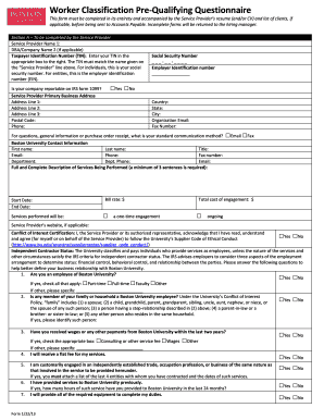 Fillable Online bu Worker-Classification-Pre-Qualifying-Questionnaire ...