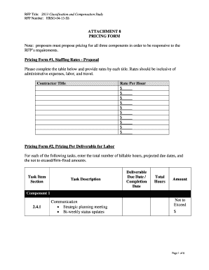 Fillable Online courts ca ATTACHMENT 8 PRICING FORM - courtscagov Fax ...