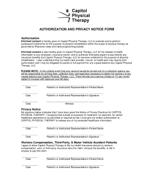 Fillable Online AUTHORIZATION AND PRIVACY NOTICE FORM Fax Email Print ...
