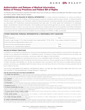 Fillable Online Authorization and Release of Medical Information Notice ...