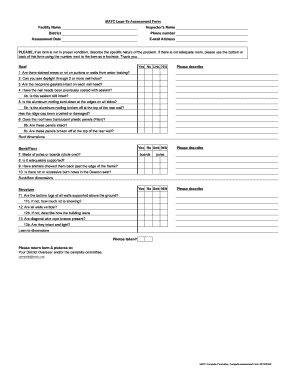 Fillable Online matc MATC Lean-To Assessment Form Facility Name District Fax Email Print - pdfFiller