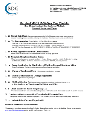 Fillable Online 2008 Blue Choice Blue Preferred Broker Checklist Fax ...