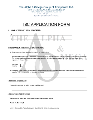 Fillable Online Ibc Application FORMdocx Fax Email Print - pdfFiller