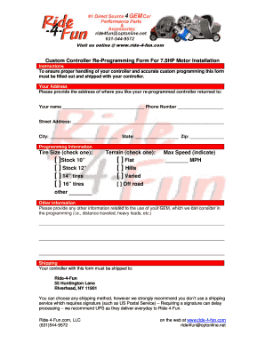 Fillable Online Controller-reprogramming-formdoc Fax Email Print - pdfFiller