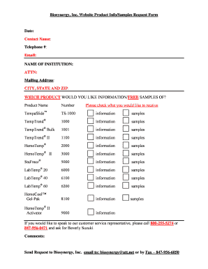 Fillable Online Bsi Info Request Form Website 2013pdf Fax Email Print ...