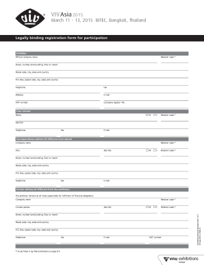 Fillable Online vivasia Viv Asia 2015 Registration form tcpdf - vivasia ...