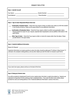 Fillable Online Step 1 Identify Yourself - scienceubcca Fax Email Print ...