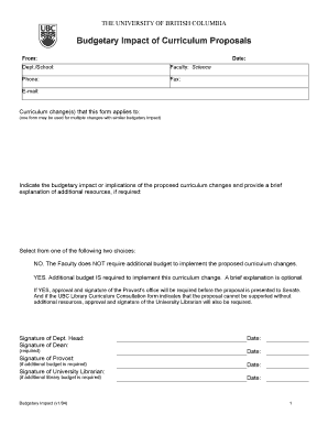 Fillable Online BLANK BUDGET FORM Fax Email Print - pdfFiller