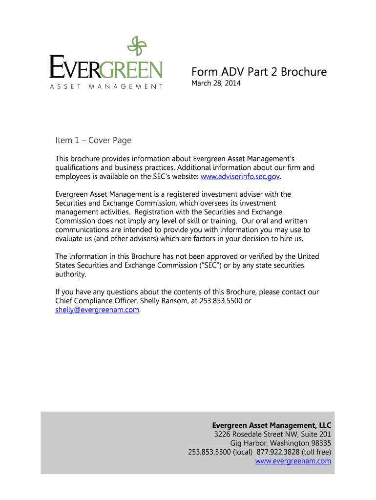 Fillable Online Form Adv 032014 Fax Email Print - pdfFiller