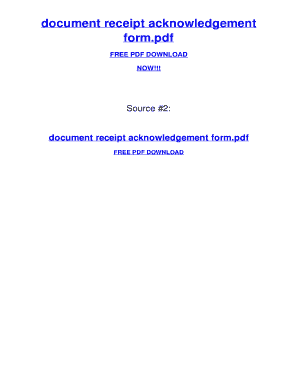Fillable Online Document receipt acknowledgement form - thatavarticom ...