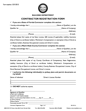Fillable Online CONTRACTOR REGISTRATION FORM - medexpeditorscom Fax ...