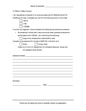 Fillable Online undocumedia Daca Cover LETTERdocx Fax Email Print ...