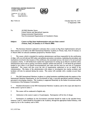 Fillable Online imo amsa gov To All IMO Member States - imo amsa gov ...