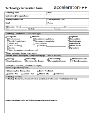 Fillable Online Technology-Submission-Form-blank-9-15-14-PDFpdf Fax ...