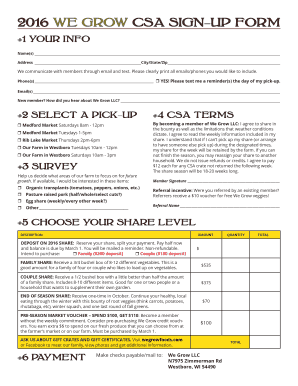 Fillable Online Sign-up-form-20161pdf Fax Email Print - pdfFiller