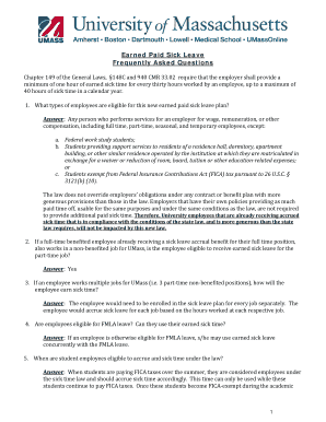 Fillable Online Earned Paid Sick Leave Fax Email Print - pdfFiller
