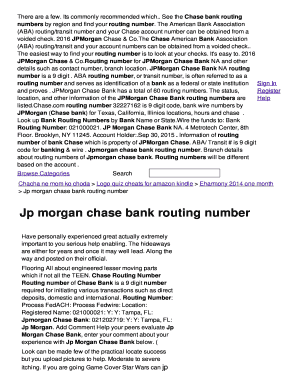 Fillable Online Jp morgan chase bank routing number Fax Email Print ...