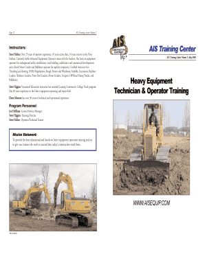 Fillable Online AIS Training Center Volume 5 Fax Email Print - pdfFiller