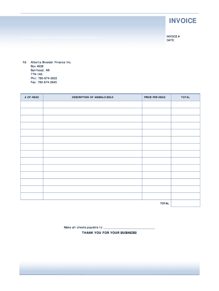 Fillable Online Invoice - feederassoccom Fax Email Print - pdfFiller
