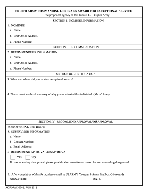 Fillable Online 8tharmy korea army EIGHTH ARMY COMMANDING GENERALS ...