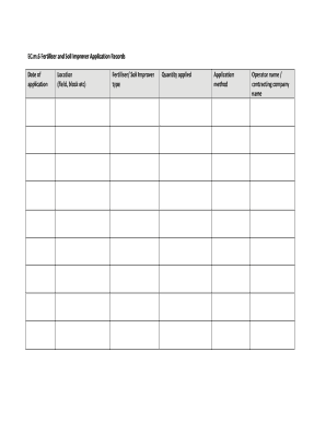 Fillable Online EC m 6 fertiliser application record Fax Email Print ...