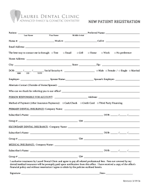 Fillable Online Patient Preferred Name Fax Email Print - pdfFiller