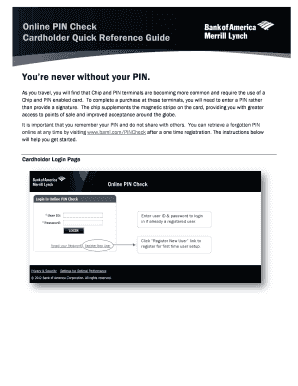 Fillable Online Online PIN Check Fax Email Print - pdfFiller