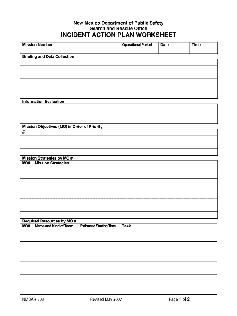 Fillable Online nmsarc NMSAR 308 IAP Worksheet.doc Fax Email Print ...