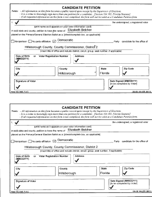 Fillable Online Candidate-Petition-Formpdf Fax Email Print - pdfFiller