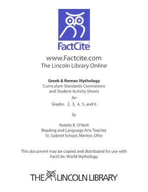 Fillable Online The Lincoln Library Online Fax Email Print - pdfFiller
