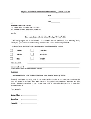 Fillable Online IBT Request Letter ICL Fax Email Print - pdfFiller