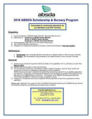 Fillable Online absda Committed to continuing education for our Members ...