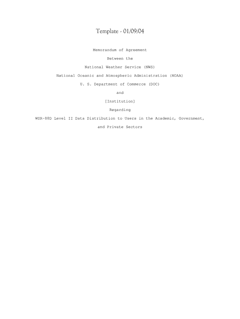 Fillable Online roc noaa Level II Template MOAdoc Fax Email Print ...