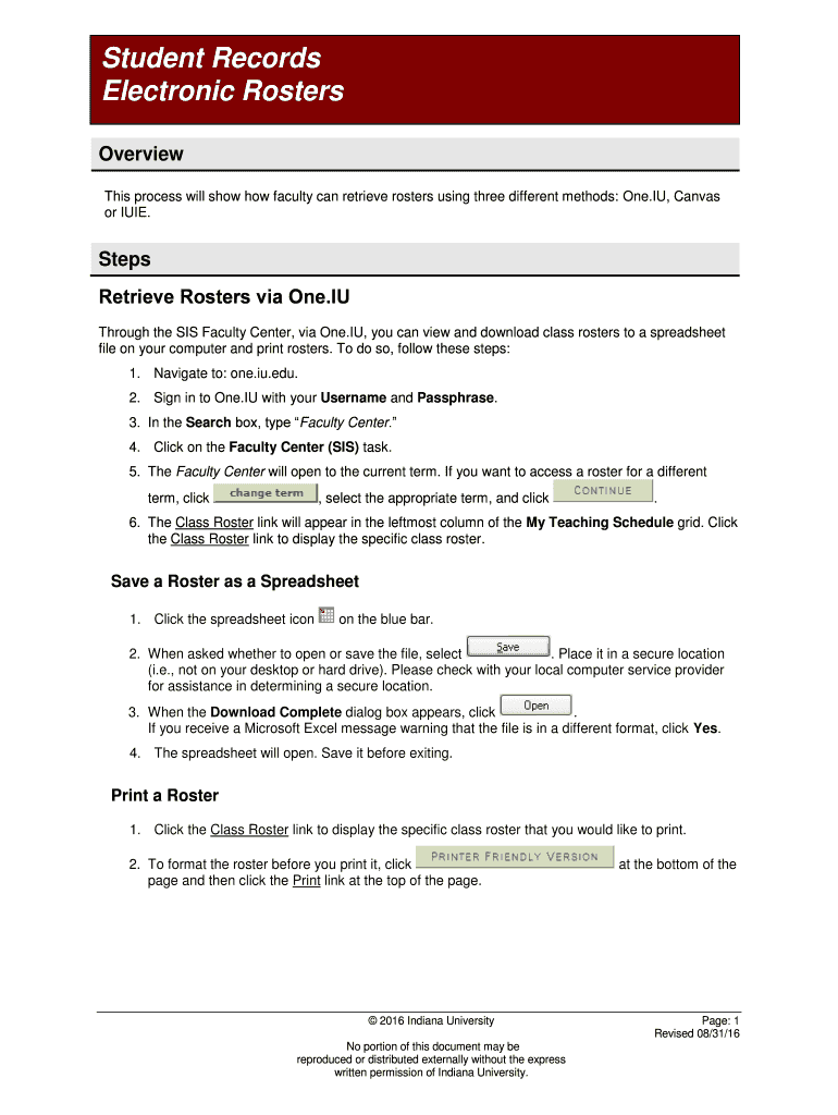 Fillable Online Electronic Rosters Fax Email Print - pdfFiller